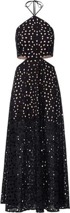 Access Fashion Access Fashion, Femme, Robes, Noir, Taille: 44 FR Sangallo Lace Maxi Dress