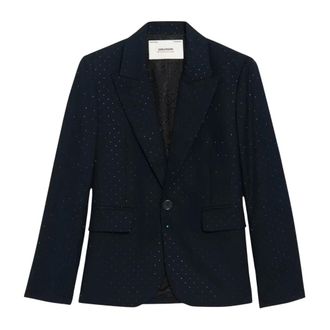 Zadig&Voltaire Valse Strass Blazer - - Jackets - Damen - Blau - XS