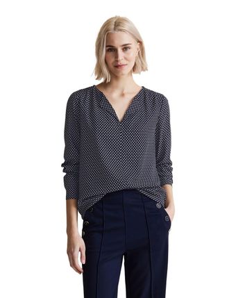 Street One Damen Gemusterte Bluse aus Viskose