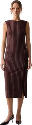 Patrizia Pepe Midi Robes - Femme - Robes - Brun - Taille: 42 FR