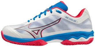 Mizuno Wave Exceed Light Padel, Chaussures Homme, Blanc/OperaRed/Peace Blue, 44,5 EU, White Operared Peace Blue, 44.5 EU