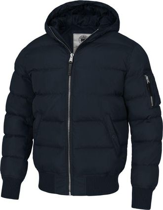 Pitbull Winterjacke Herren mit Steppung Gopher, Jacke Herren mit Kapuze, M&auml;nner Steppjacke, Bequeme Windjacke, Windbreaker mit Rei&szlig;verschluss, Jacke Winter, X