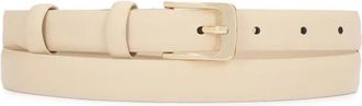 Kazar Schmaler minimalistischer Lederg&uuml;rtel - - Accessories - Damen - Beige - 80 CM