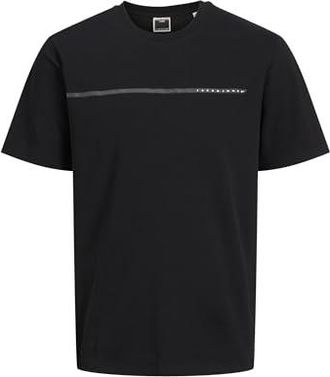 Jack & Jones Jcofusion Full Branding Tee Ss Crew Noos Homme Jcofusion Full Branding Tee Ss Crew Noos, Noir - Gris Fonce, L