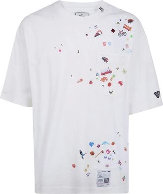 Miharayasuhiro Mihara Yasuhiro, Homme, Tops, Blanc, Taille: S Sticker Tee