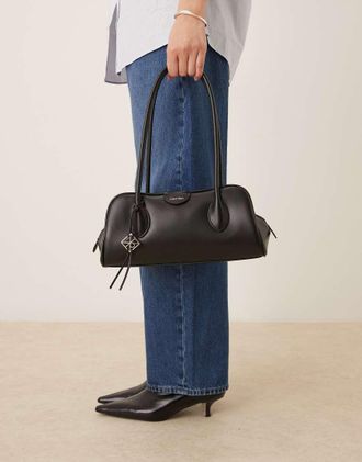 Calvin Klein Jeans - Schultertasche in Schwarz mit mehreren F&auml;chern