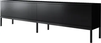 Hanah Home Meuble TV en bois Lord - 180 x 30 x 47 cm - Noir