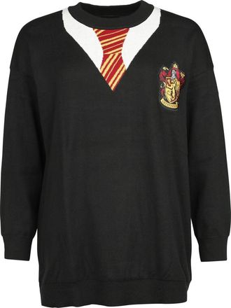 Harry Potter Gryffindor Frauen Strickpullover schwarz XL