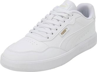 Puma Unisex Adults Fashion Shoes COURT ULTRA LITE Trainers & Sneakers, PUMA WHITE-PUMA WHITE-PUMA GOLD, 38.5