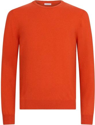 Malo Homme, Pulls, Orange, Taille: 2XL Pull en Cachemire &agrave; Col Rond