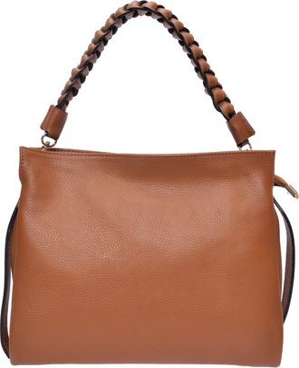 Luisa Vannini Braun Rindsledertasche