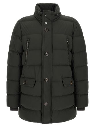 Moorer Mens Bicolor Wool Full-Length Jacket Clothing