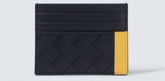 Bottega Veneta Porte-cartes Intrecciato en cuir