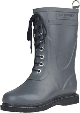 Ilse Jacobsen 3/4 Rubberboot RUB15, Bottes de pluie femme - Gris (TR-B2-Gris-305), 41 EU