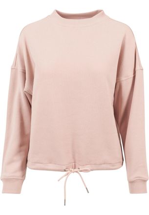Urban Classics TB1523 Damen Sweatshirt Ladies Oversized Crew TB1523, Gr. Large, Rosa (light rose 838)
