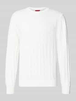 HUGO BOSS Pullover mit strukturierter Strickoptik Modell Simond