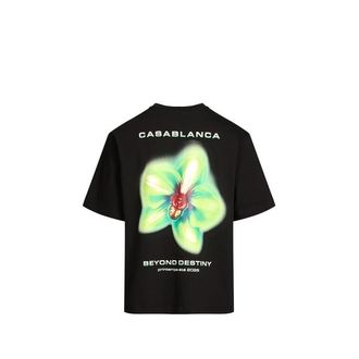 Casablanca T-shirt en coton avec imprim&eacute;