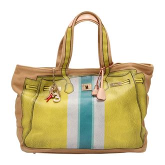 V&deg; 73 Bs5287 Sac en toile imprim&eacute; - Femme - Sacs - Beige - Taille: ONE Size