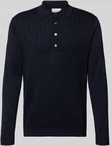 Profuomo Strickpullover aus reiner Baumwolle mit Polokragen