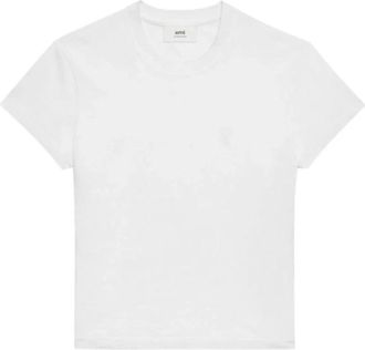 Ami Homme, Tops, Blanc, Taille: S Thick Jersey T-shirt
