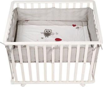 Roba Roba Parc B&eacute;b&eacute; Blanc Bois MDF Design Adam et Eule