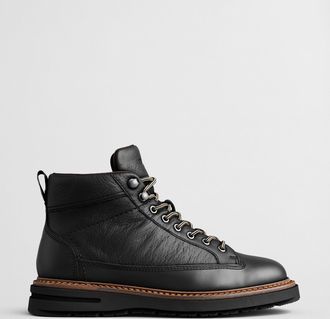 GANT Herren Mittelhoher Hillprep Lederstiefel (40) Schwarz