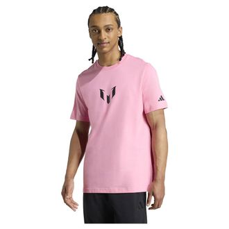 adidas Mens Messi Graphic T-Shirt Easy Pink M