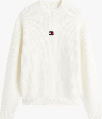 Tommy Hilfiger Pull c&ocirc;tel&eacute; droit &agrave; logo