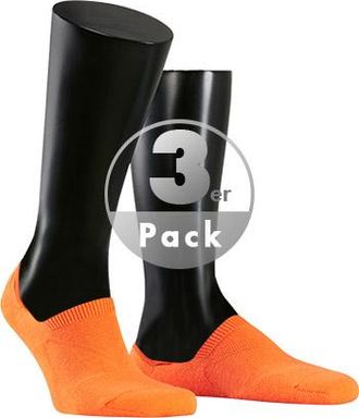 Falke Herren Füßlinge orange Mikrofaser unifarben