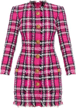 Balmain Femme, Robes, Rose, Taille: 40 FR Tweed Dress