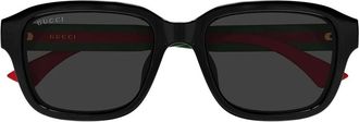 Gucci Eckige Sonnenbrille - - Accessories - unisex - Schwarzk - 55 MM