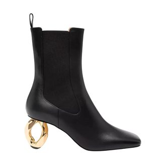 J.W.Anderson Schwarze Leder-Stiefeletten zum Hineinschl&uuml;pfen - - Shoes - Damen - Schwarzk - 40 EU