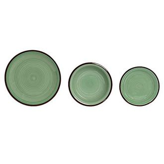 DKD Home Decor Geschirr Grün (18 Teile)