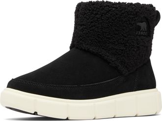 Sorel Explorer III Slip-On Cozy WP Stiefel, Selbstbewusster Komfort, Urbaner Chic, Slipper-ähnliche Wärme, Wasserdichtes Wildleder, Kunstpelz, Gummi-Pods - 
