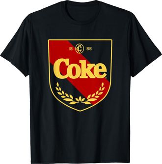 Coca Cola Ware Coke 1886 Shield Team Varsity Style Logo T-Shirt