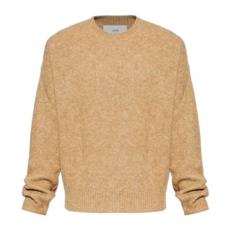 Ami Rundhalspullover - - Knitwear - Herren - Beige - XL