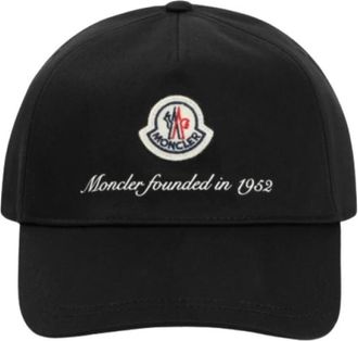 Moncler Homme, Accessoires, Noir, Taille: ONE Size Casquette de baseball avec logo classique