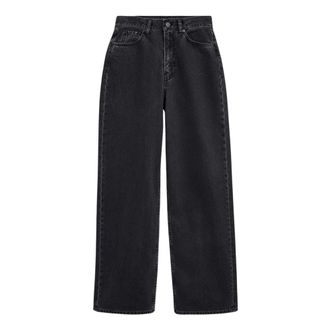 Armedangels Enijaa Jean Large Taille Haute - Femme - Jeans - Noir - Taille: W28 L34