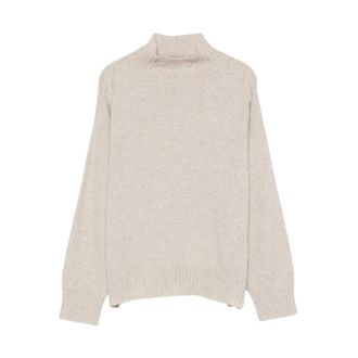 D.exterior 63032 11Res Rollkragenpullover - - Knitwear - Damen - Beige - L