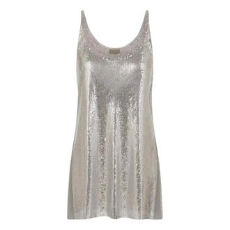 Paco Rabanne Femme, Tops, Gris, Taille: 36 FR D&eacute;bardeur en maille