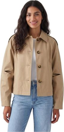 Emma & Gaia Damen, Jacken, Beige, 2XLGr&ouml;&szlig;e
