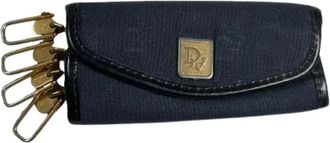 Dior Porte-cl&eacute;s Saddle Pre-owned - Femme - Pre-owned - Bleu - Taille: ONE Size