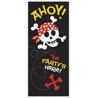 Unique Türposter mit Piraten-Motiv, 68 x 152 cm