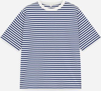 Arket Lockeres T-Shirt Aus Baumwolle -Blau