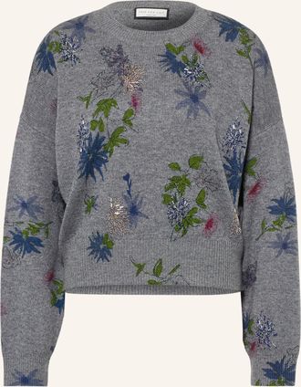 Sem per Lei Sem Per Lei Pullover Mit Schmucksteinen grau