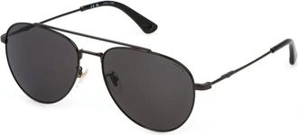 Police unisex, Accessoires, Noir, Taille: 57 MM Origins Lite Lunettes de Soleil, Monture Noire, Verres Gris