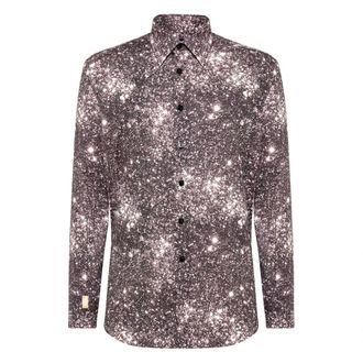 Billionaire Boys Club Silver Cut LS Crystal - - Shirts - Herren - Mehrfarbig - S