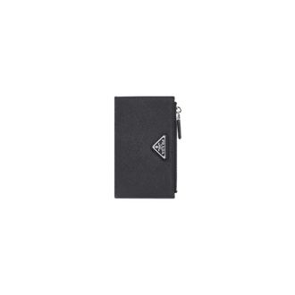 Prada Schwarzes Leder Kreditkartenetui - - Accessories - Herren - Schwarzk - ONE SIZE