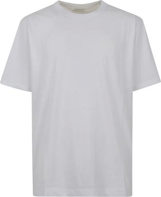 Dries Van Noten Homme, Tops, Blanc, Taille: XL T-shirt col rond en coton