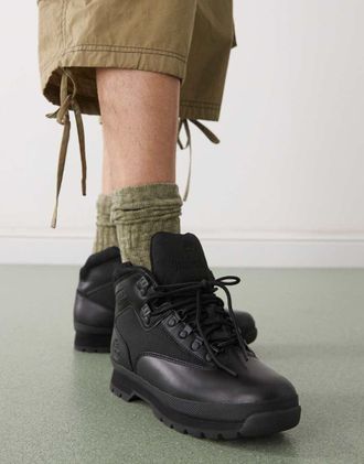 Timberland Euro - Chaussures de randonn&eacute;e en nubuck - Noir